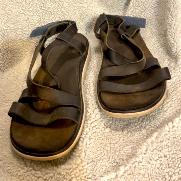 Teva | Shoes | Teva Leather Velcro Sandals Womens Size 1 | Poshmark